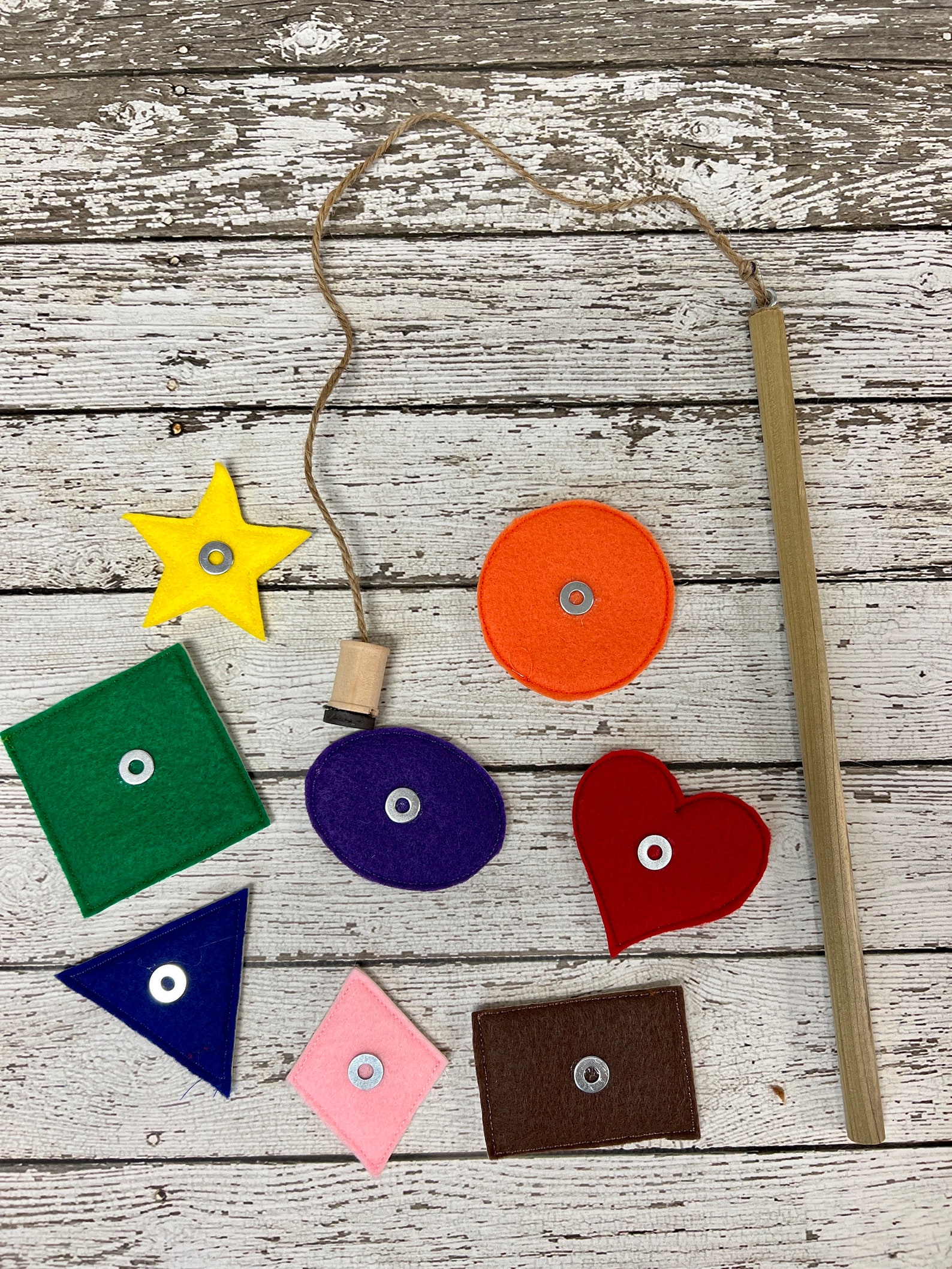 Fishing for Shapes and Colors: Magnetic Felt Fishing Game With ...