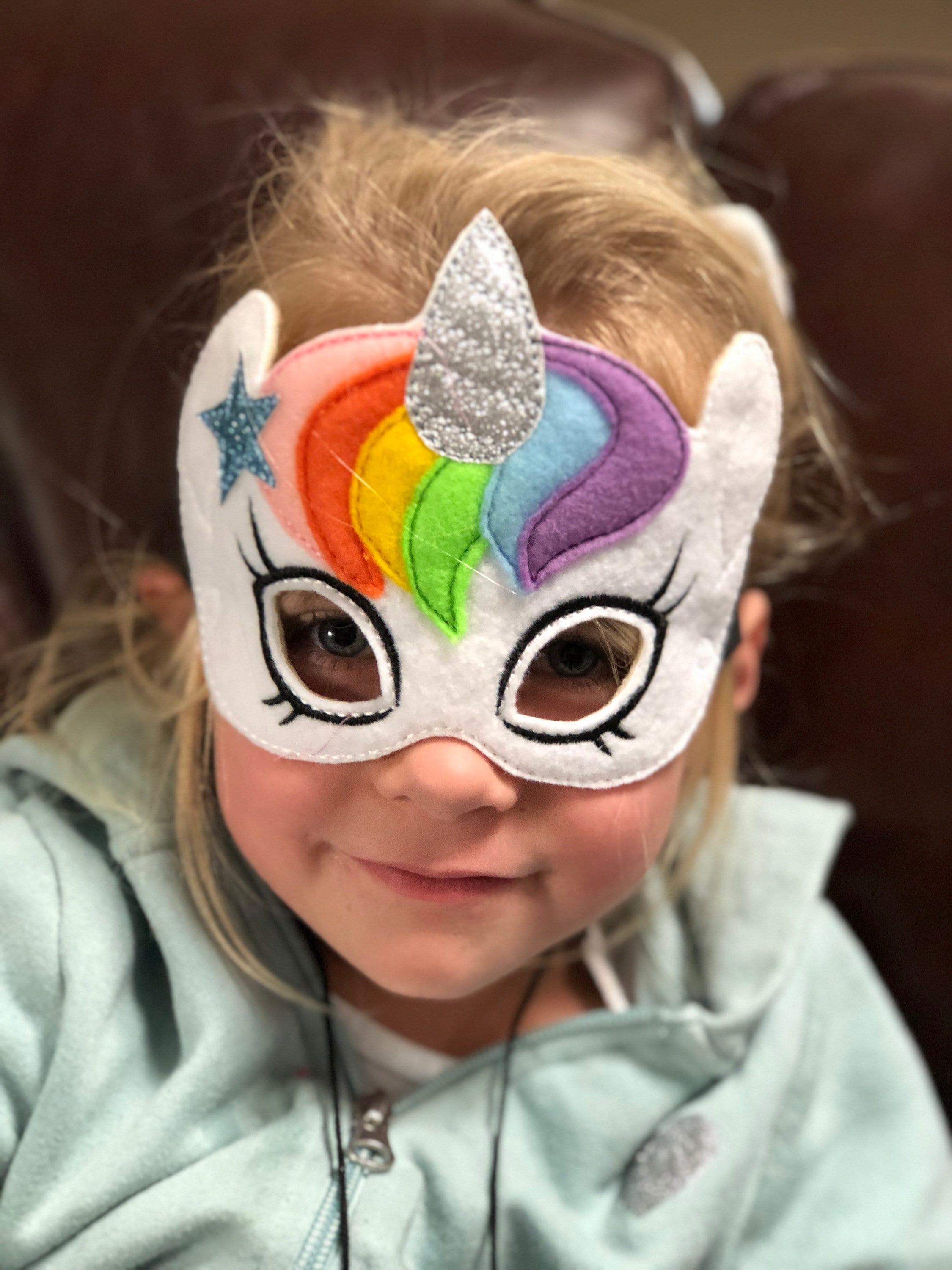 Unicorn Mask Girl Unicorn Mask Flower Unicorn Masks Rainbow - Etsy