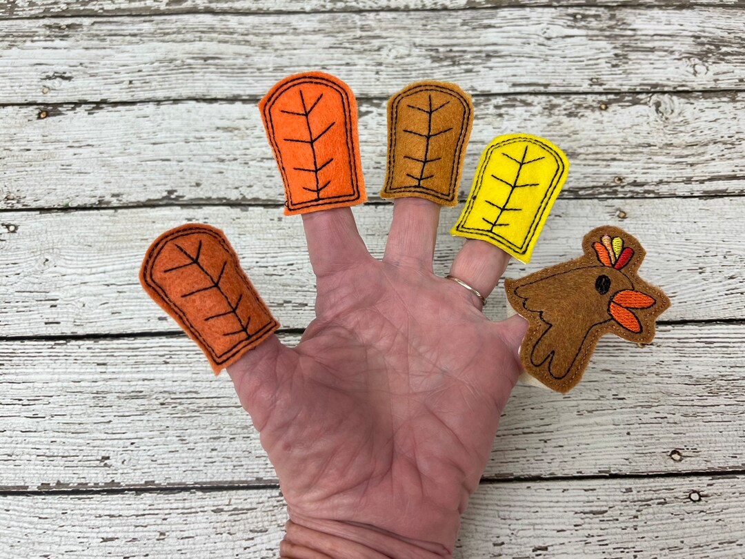 Turkey Finger Puppet Turkey Puppet Thanksgiving Puppets Fall Finger ...