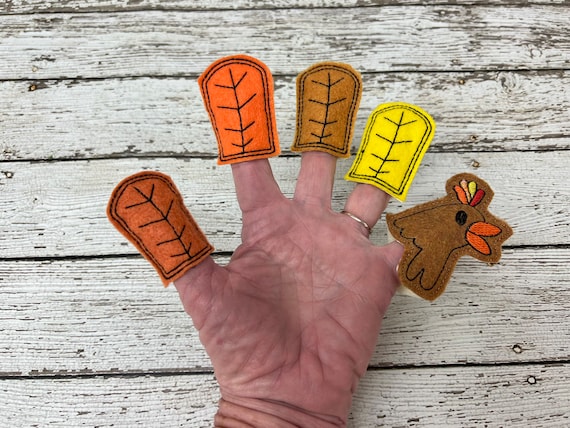 Turkey Finger Puppet Turkey Finger Puppet Etsy