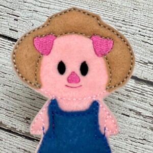 Three Little Pigs Felt Finger Puppets Pig Puppets Nursery Rhyme ...