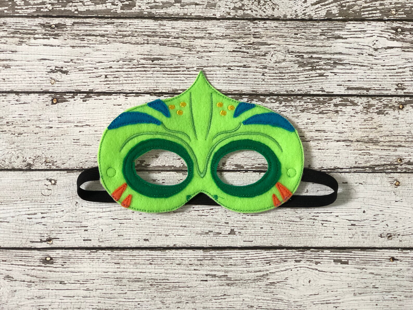 Chameleon Masks Lizard Felt Masks Animal Mask Chameleon | Etsy