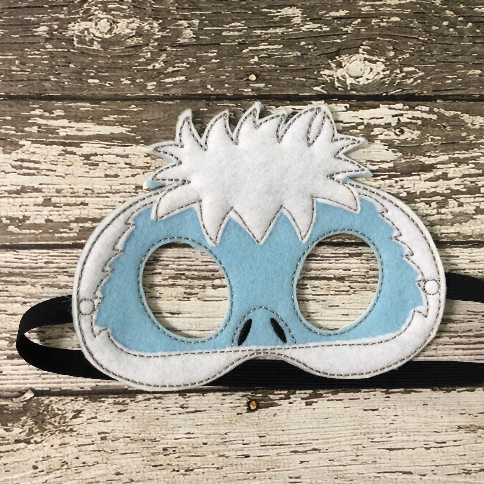 Handcrafted Yeti Mask: Embroidered Felt Costume, Imaginative Play - Etsy