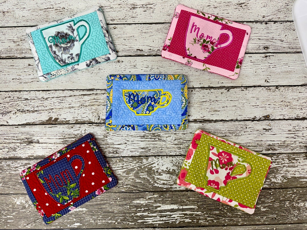 Handcrafted Quilted Mug Rug - Perfect Mom Gift for Mother's Day, Tea ...