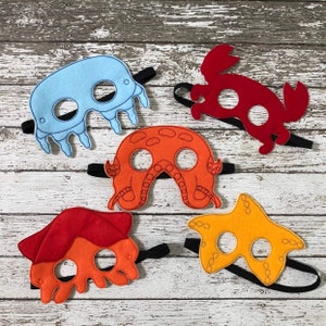 Felt Sea Life Masks: Handmade Ocean Animal Costume - Etsy