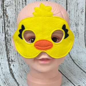Felt Duck Mask: Embroidered Farm Animal Costume - Etsy