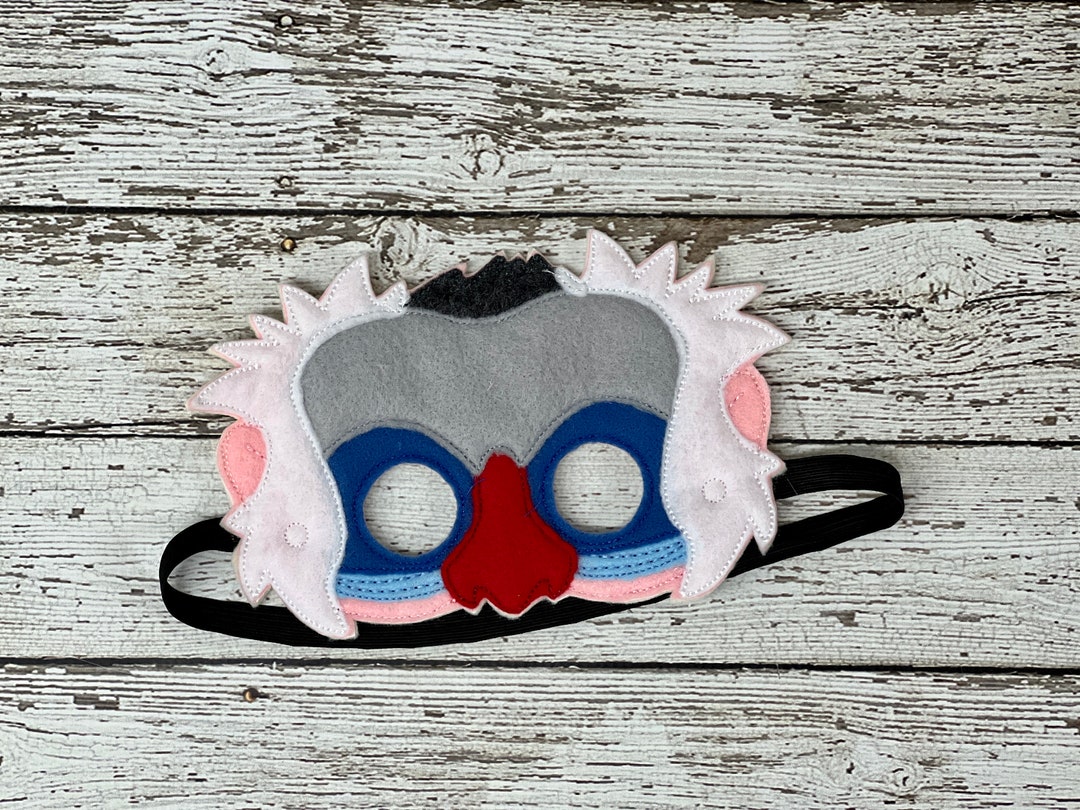 Mandrill Mask Mandrill Costume Baboon Mask Baboon Costume Primate Mask ...
