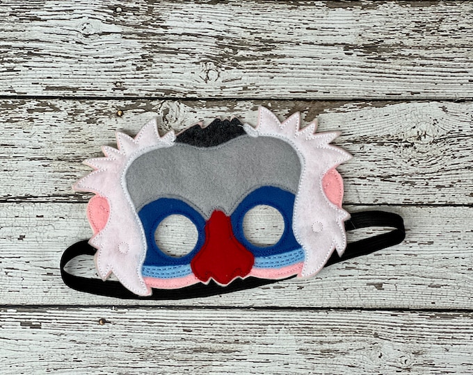 Mandrill Mask Mandrill Costume Baboon Mask Baboon Costume Primate Mask ...