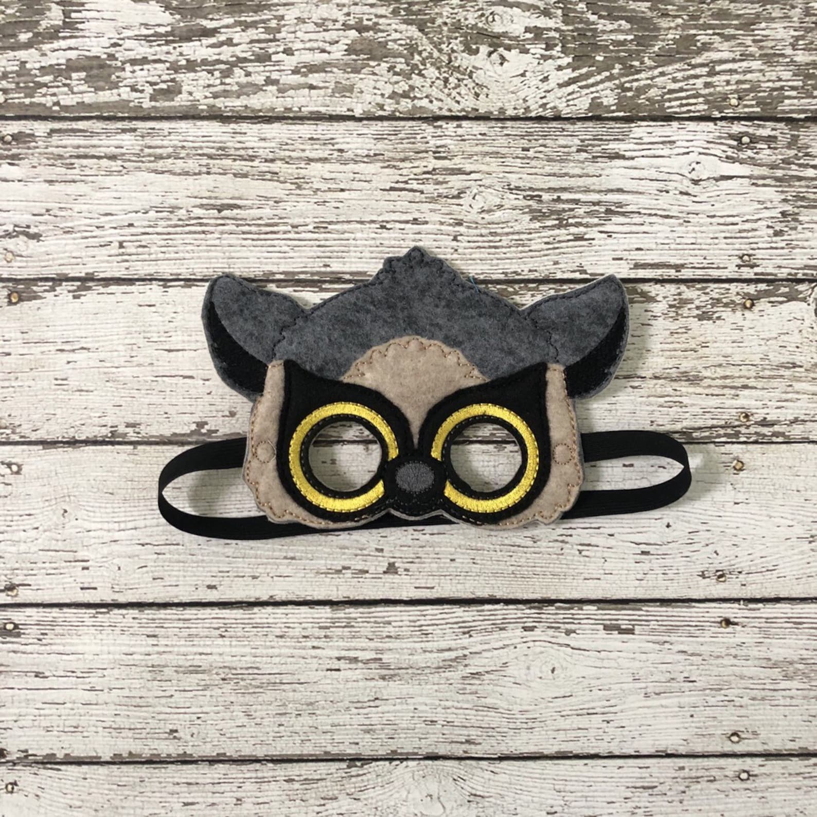 Lemur Felt Mask Lemur Mask Lemur Costume Madagascar Animal | Etsy