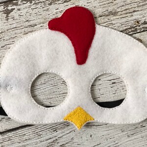 Chicken Felt Mask Rooster Felt Mask Chicken Mask Rooster Mask Bird Mask ...