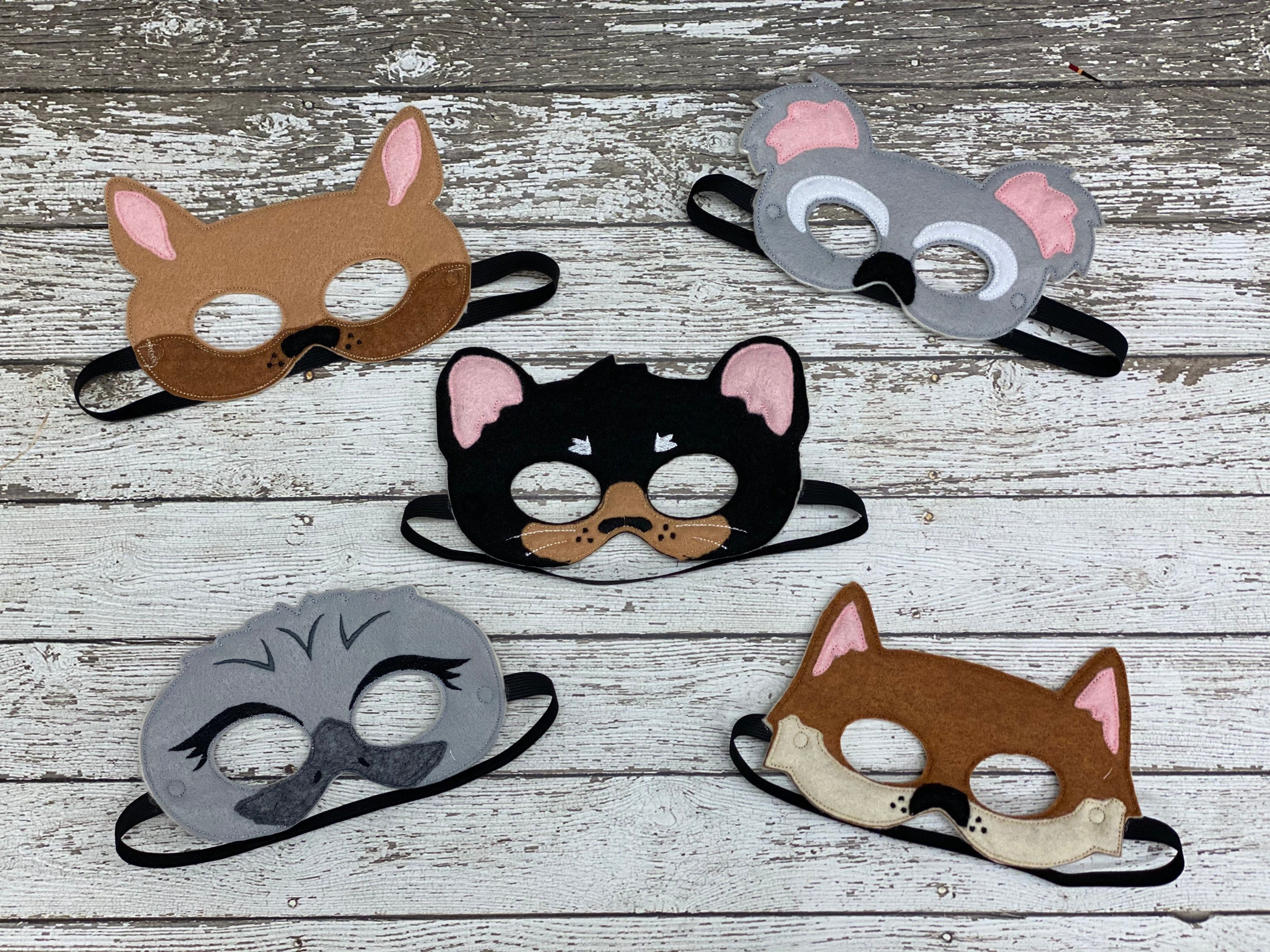 Australian Animal Masks Kangaroo Mask Koala Mask Dingo Mask | Etsy