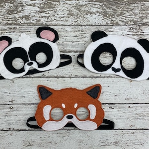 Panda Bear Mask Panda Bear Costume Red Panda Bear Mask Kids Masks Kids ...