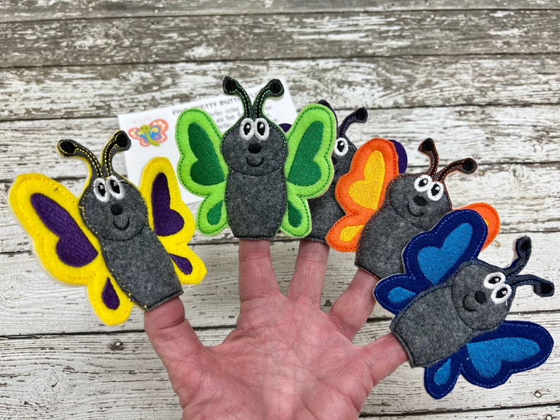 Butterfly Finger Puppet Set Felt Finger Puppets for Kids - Etsy