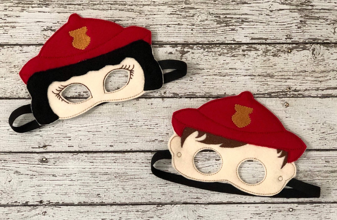 Firefighter Felt Masks Fireman Mask Girl Firefighter Mask Fireman ...