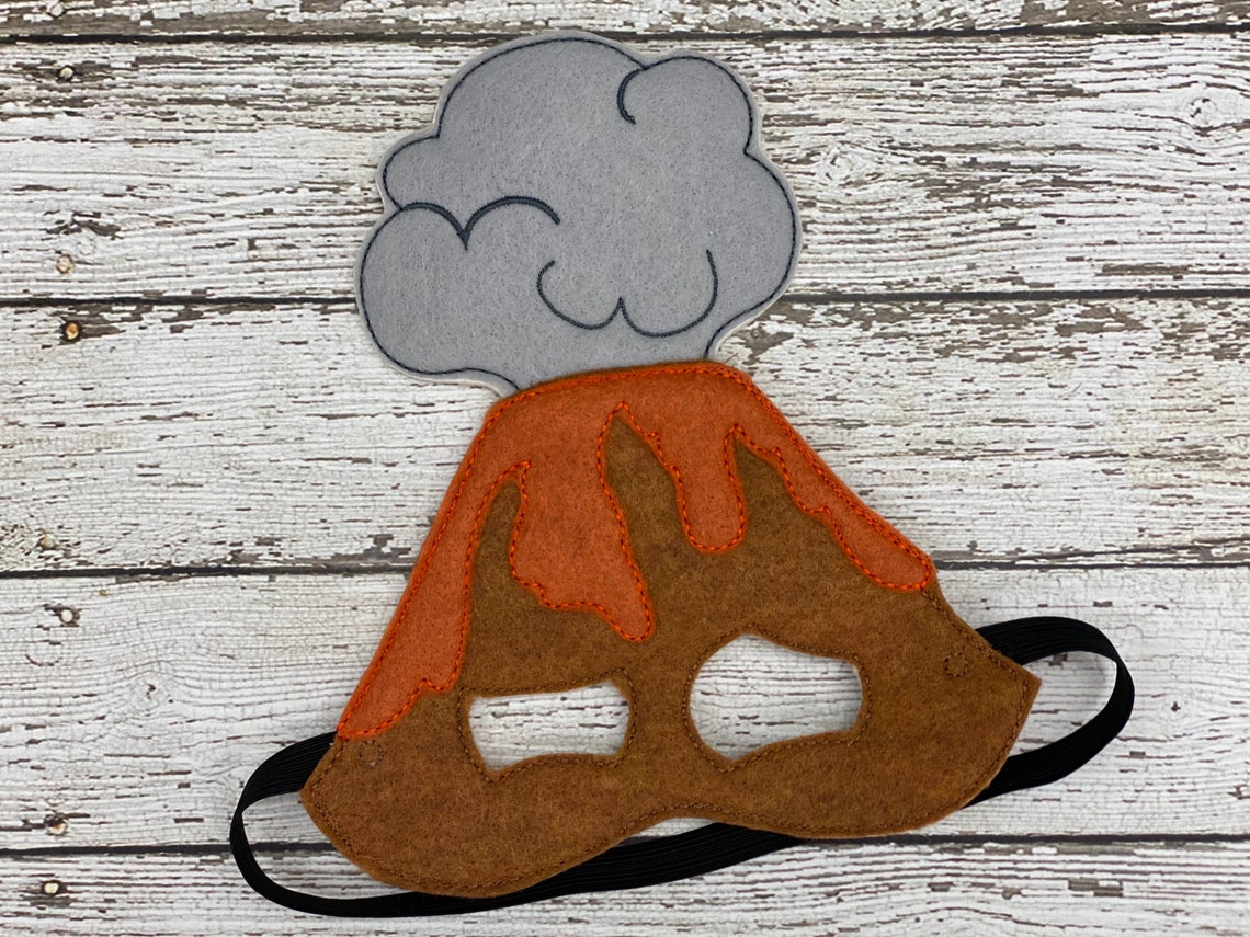 Volcano Mask Erupting Volcano Costume Volcano Halloween - Etsy