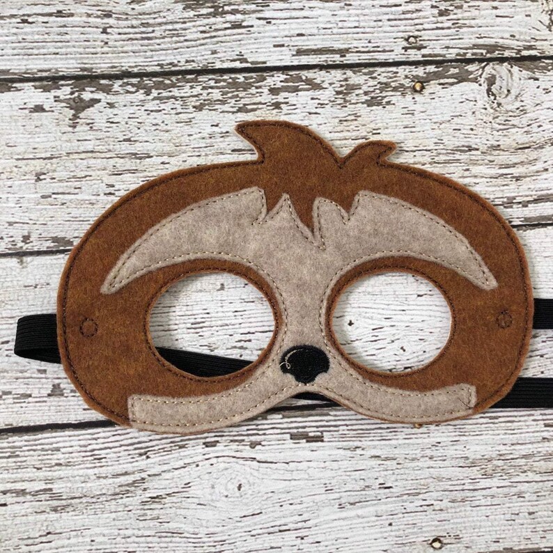 Sloth Mask Sloth Costume Zoo Animal Mask Zoo Animal Costume | Etsy