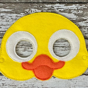 Felt Duck Mask: Embroidered Farm Animal Costume - Etsy
