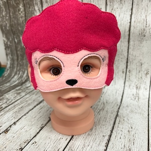 Pink Poodle Dog Mask Pink Poodle Dog Costume Pet Mask Animal Masks Pink ...