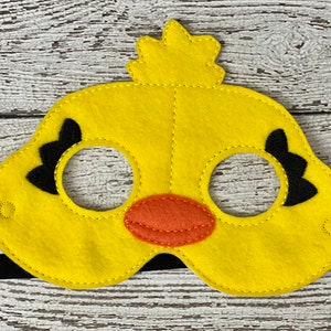 Felt Duck Mask: Embroidered Farm Animal Costume - Etsy