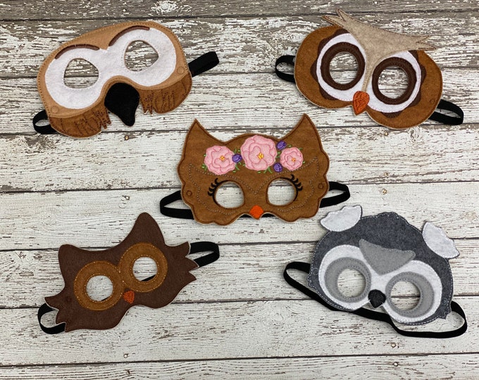 Owl Mask Owl Costume Child Owl Masks Adult Owl Mask Costumes Flower Owl ...
