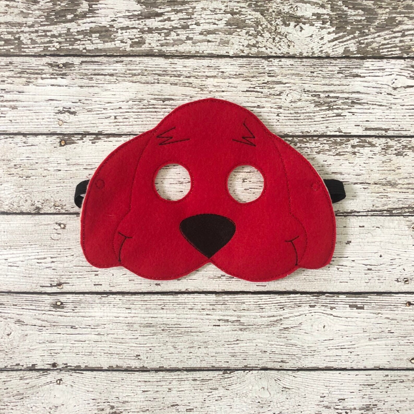 Red Dog Felt Mask: Kids Costume, Book Report Prop - Etsy