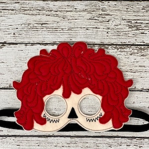Raggedy Ann Mask Raggedy Ann Costume Rag-doll Felt Masks Doll Mask ...