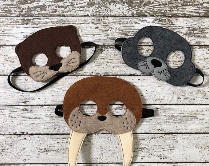 Leather Mask MADE TO ORDER Otter Mask... Masquerade Costume Mardi Gras ...