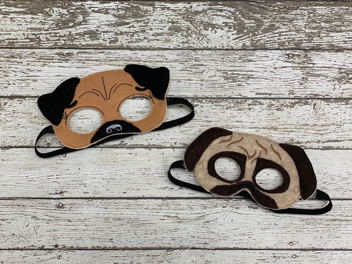Pug Mask Pug Dog Costume Pug Costume Pet Mask Animal Mask Dog - Etsy