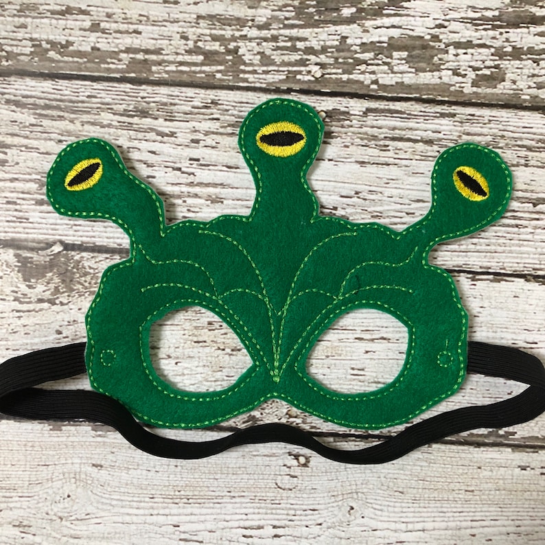 Alien Mask Felt Masks Alien Masks Kids Costumes Alien Costume - Etsy