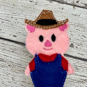 Three Little Pigs Felt Finger Puppets Pig Puppets Nursery Rhyme ...
