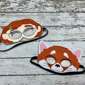 Red Panda Mask Red Panda Bear Cartoon Red Panda Girl Mask Kids Masks ...