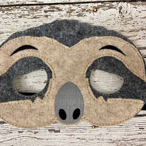 Sloth Mask Sloth Costume Zoo Animal Mask Zoo Animal Costume Kids Masks ...