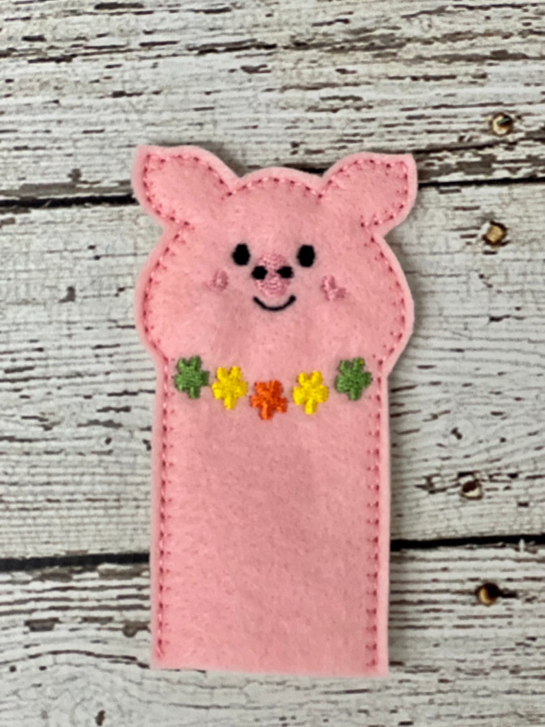 Pig Finger Puppets Pig Felt Finger Puppets Pig Family Finger - Etsy