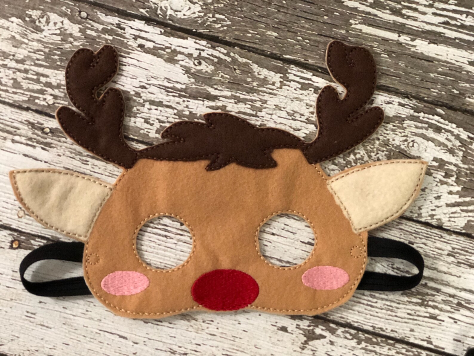 Christmas Felt Masks Santa Mask Reindeer Mask Snowman Mask - Etsy