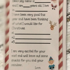Personalized Santa Countdown Calendar With Letter to Santa Personalized ...