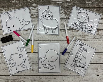 Dry Erase Coloring - Etsy