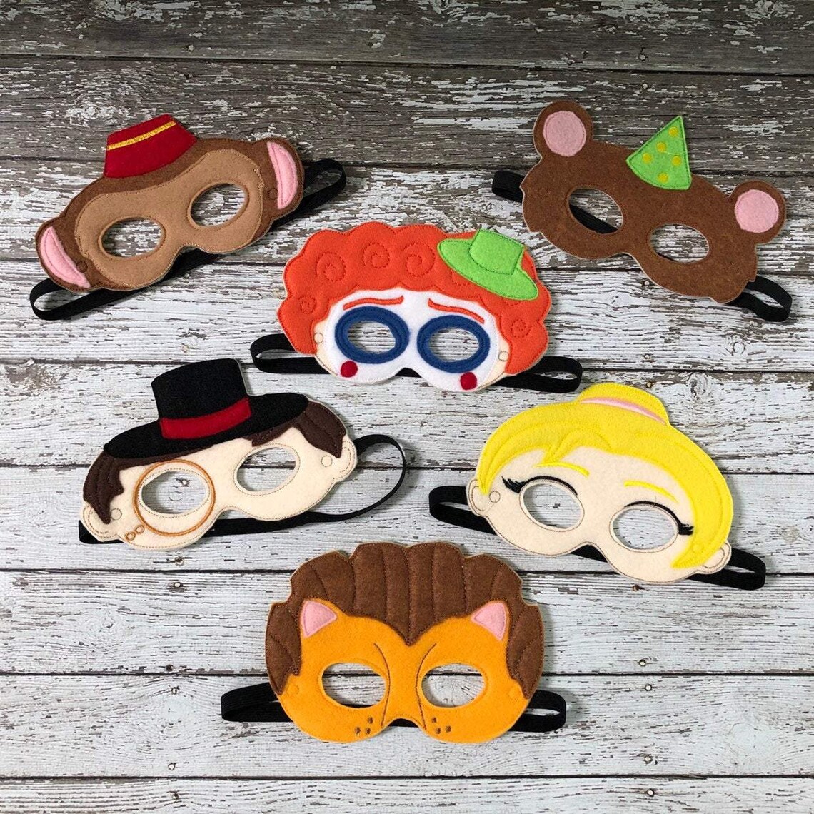 Circus Masks Circus Costume Circus Party Favors Clown Mask - Etsy