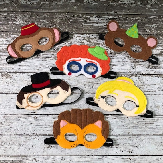 Circus Masks Circus Costume Circus Party Favors Clown Mask | Etsy