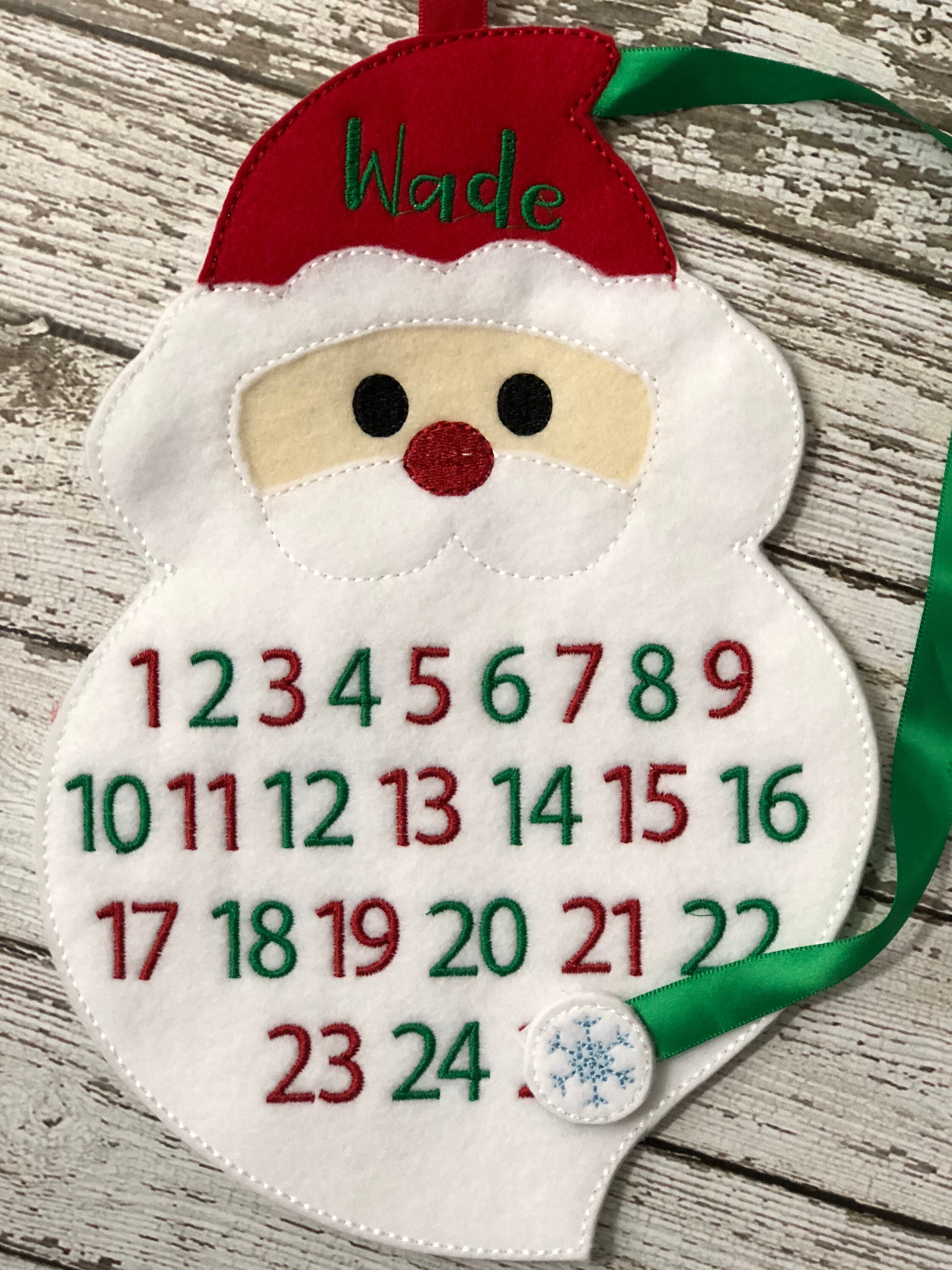 Personalized Santa Countdown Calendar With Letter to Santa Personalized ...