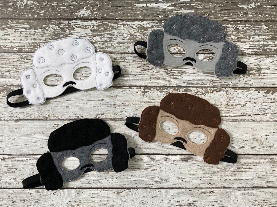 Poodle Dog Masks Pet Mask Animal Masks Poodle Dog Costumes Poodle Mask ...