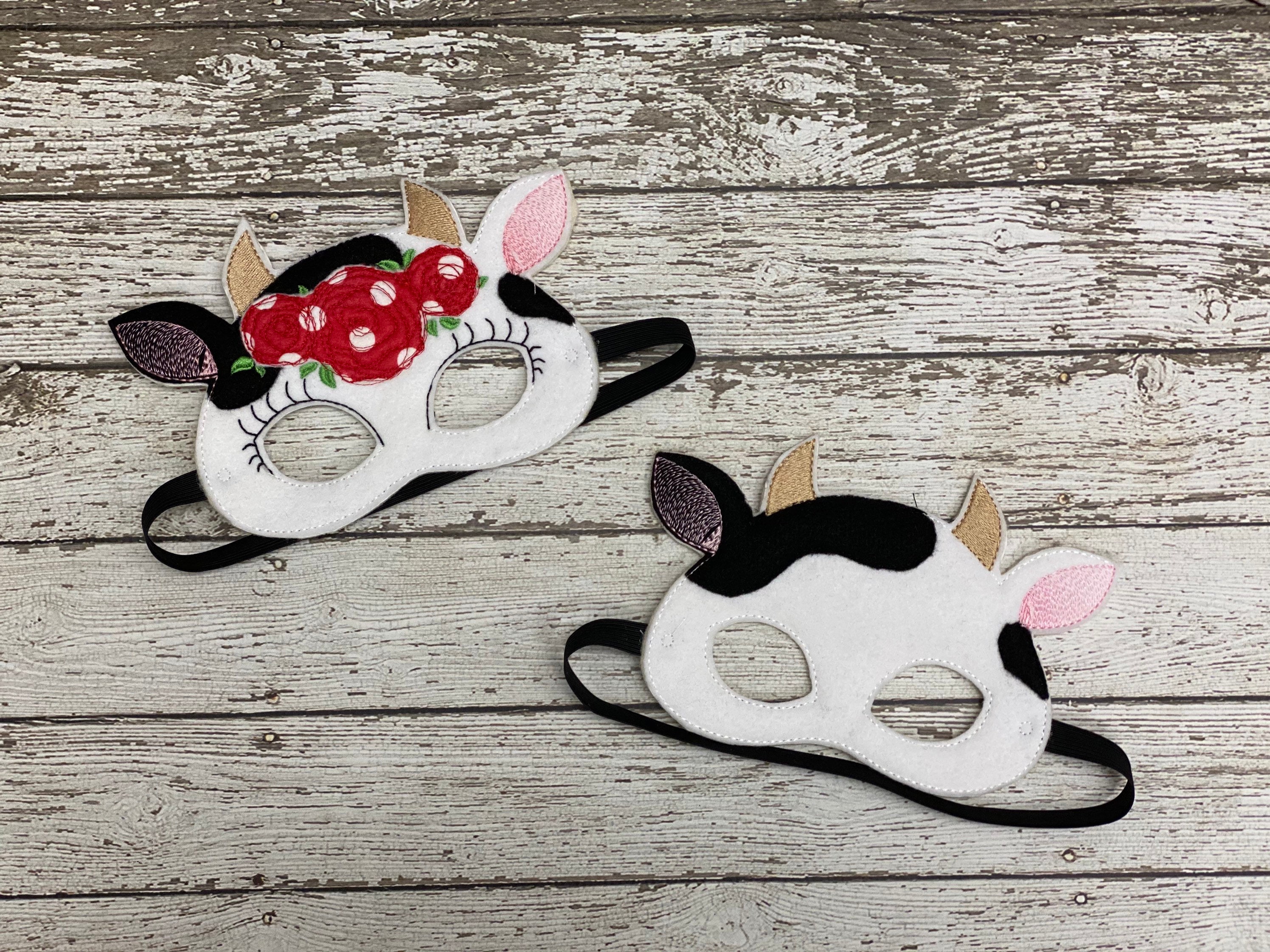 Cow Masks Cow Costume Child Masks Child Costumes Flower Cow - Etsy