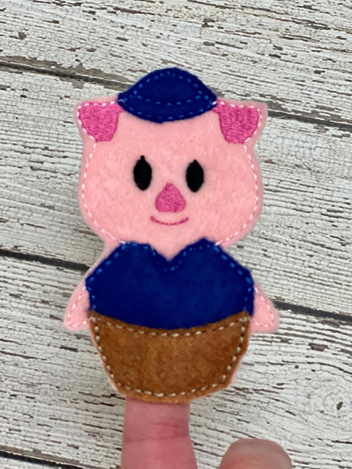 Three Little Pigs Felt Finger Puppets Pig Puppets Nursery - Etsy