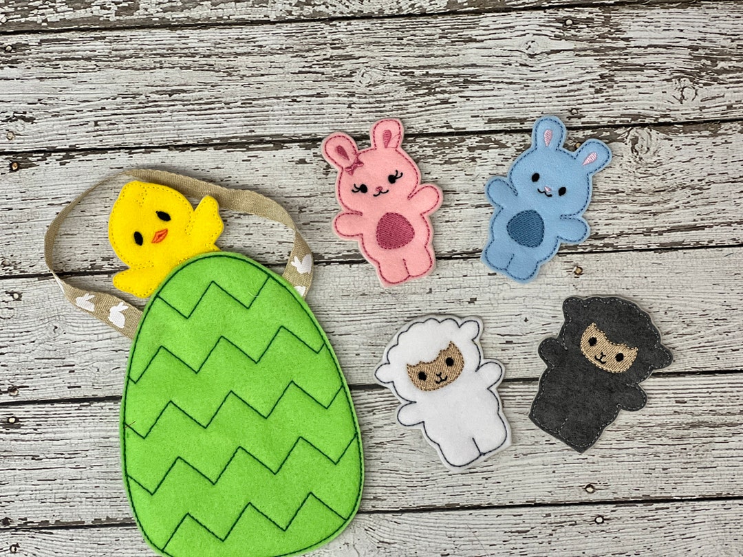 Spring Animal Finger Puppets Spring Felt Finger Puppets for Kids Finger ...