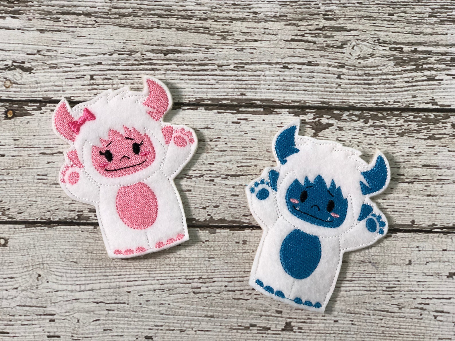 Yeti Felt Finger Puppets for Kids Finger Puppets for Babies - Etsy