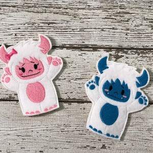 Yeti Felt Finger Puppets for Kids Finger Puppets for Babies Finger ...