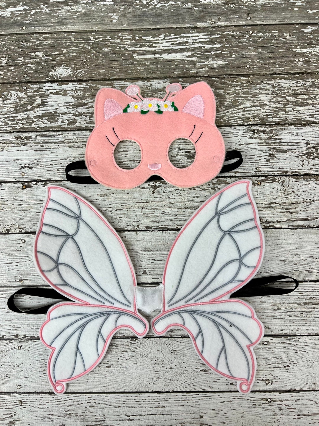 Cat Fairy Mask Fairy Wings Kitten Fairy Costume Kittie Fairy Mask ...