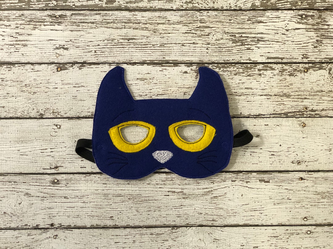 Blue Cat Mask Blue Cat Costume Blue Cat Felt Mask Book Report Mask Book ...