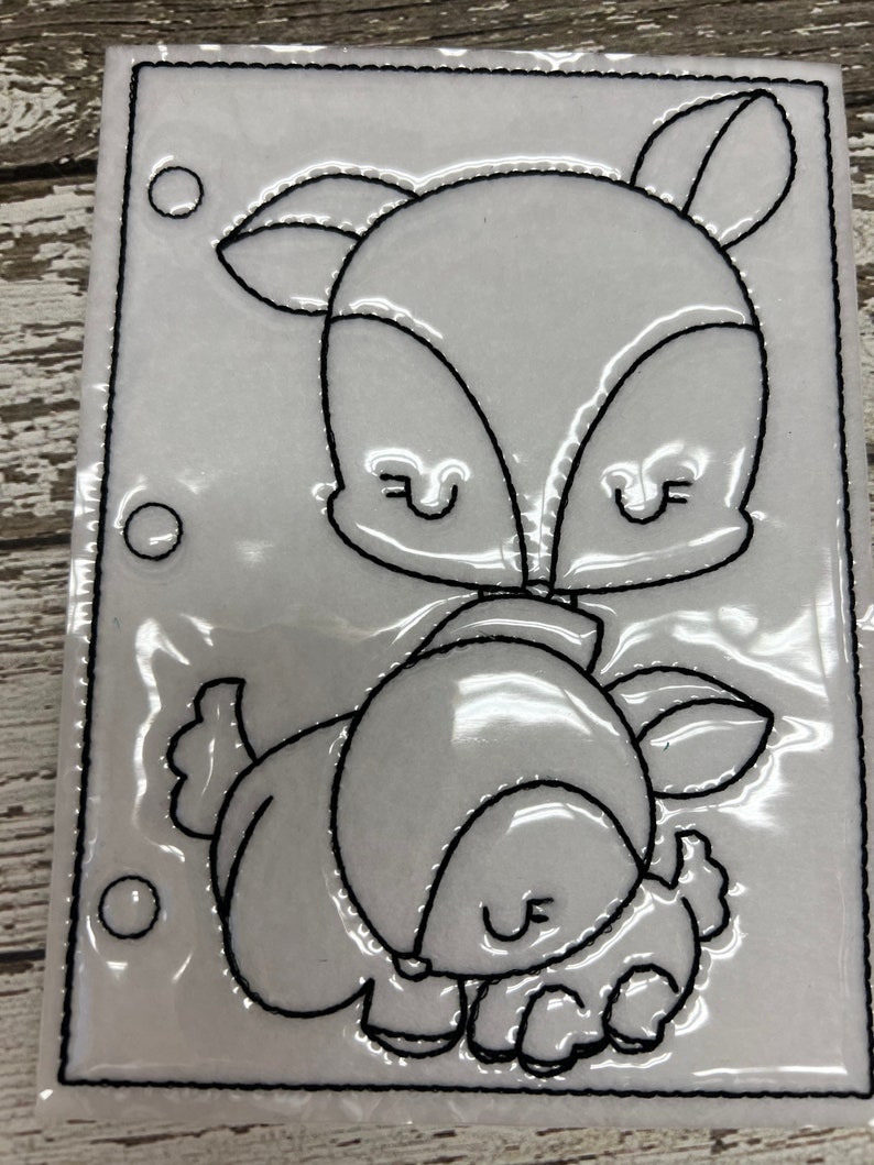 Animal Reusable Coloring Pages Animal Mom and Baby Coloring - Etsy