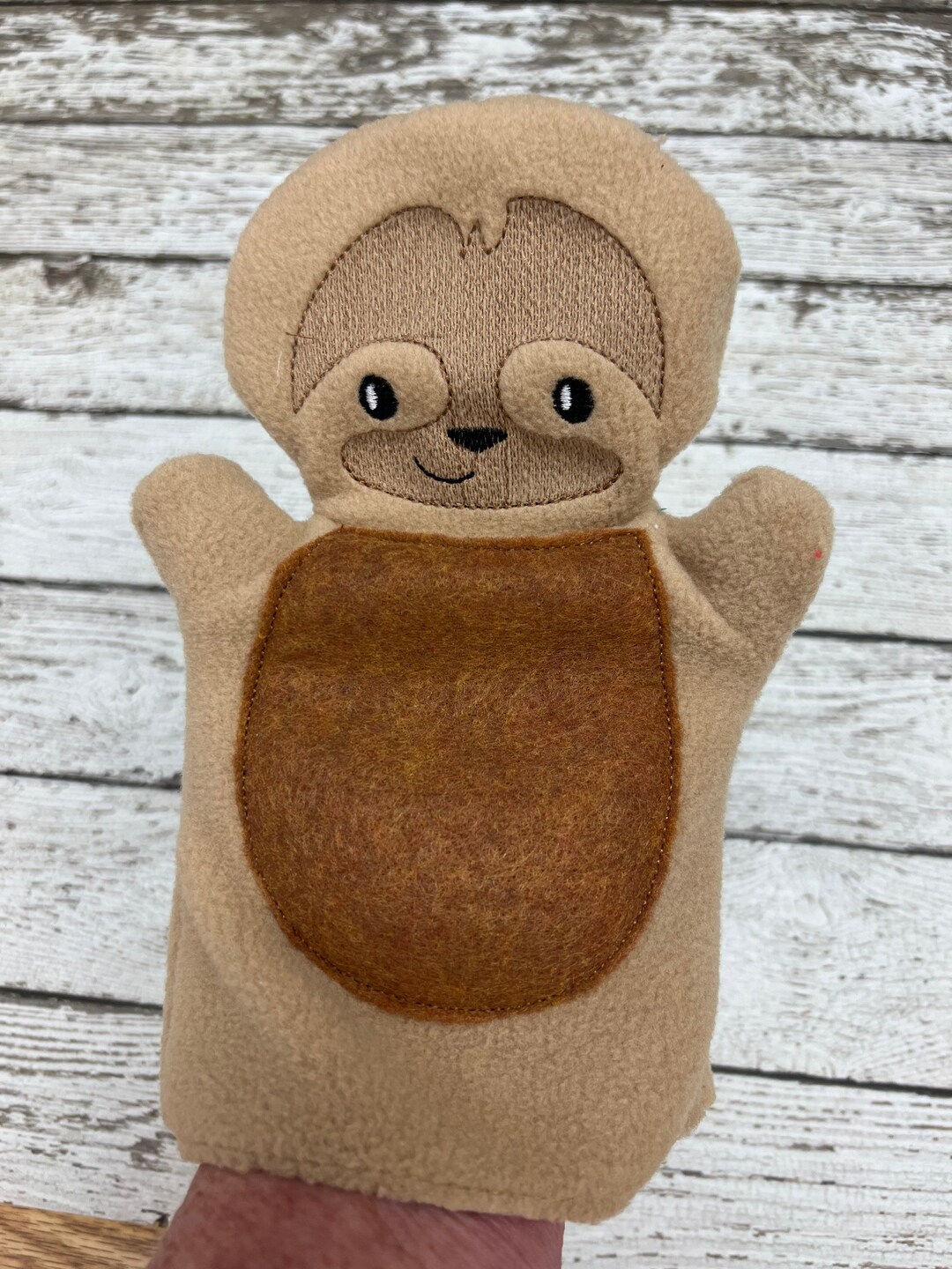 50 % OFF Sloth Hand Puppet Sloth Puppet Sloth Fleece Handpuppet Animal ...