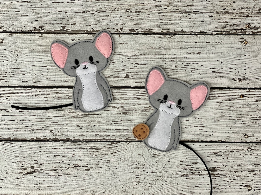 Mouse Finger Puppet Mouse Puppet Mouse With Cookie Finger Puppet Animal ...